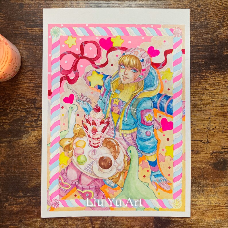 Apex Wattson Kawaii Voltage Fan Art Watercolor Liu Yu Art, Original Art ...