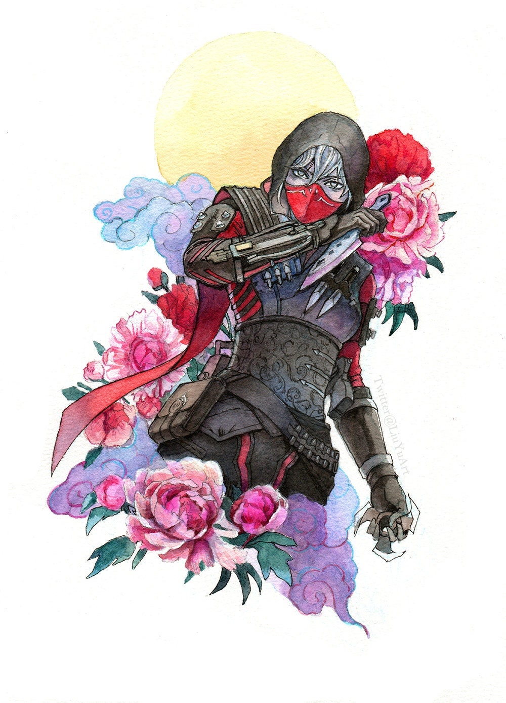 Apex Legends Wraith Rift Stalker Fan Art Painting Watercolor - Etsy