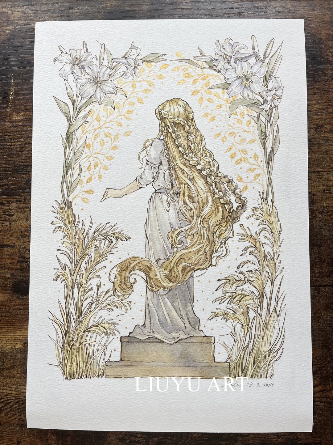 Elden Ring Miquella S.t Torina Fan Art Watercolor Liu Yu Art, Original ...