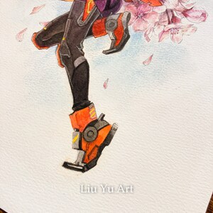 Apex Legends Valkyrie Birthright Fan Art Watercolor Painting Liu Yu Art ...