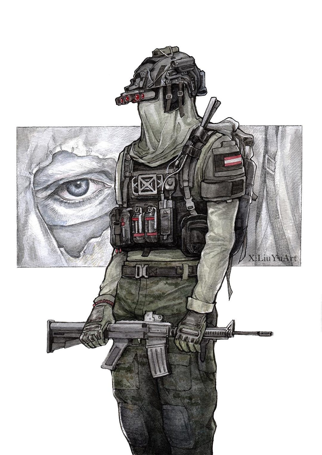 Call of Duty Cod Konig Arachnid Fan Art Liuyu Art Print on Paper A3 ...