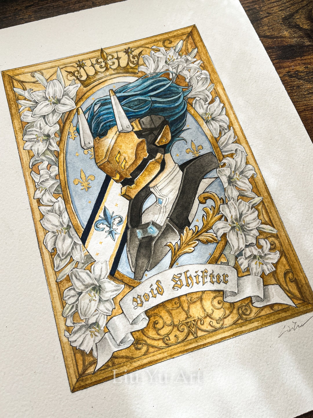 Apex Legends Wraith Void Shifter Fan Art Painting Watercolor Liu Yu Art ...