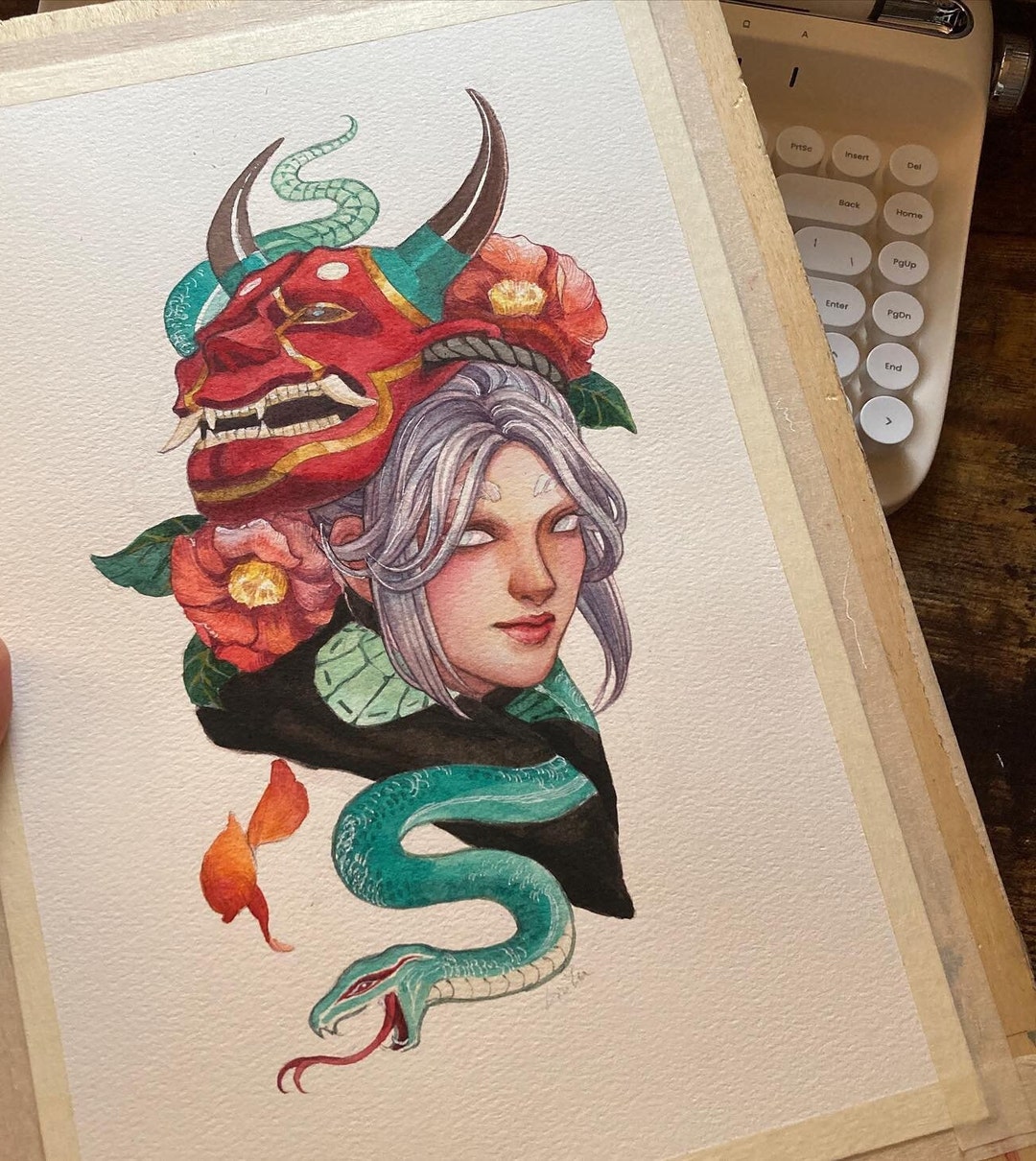 Apex Legends Wraith Demon's Whisper Fan Art Painting Watercolor Liu Yu ...