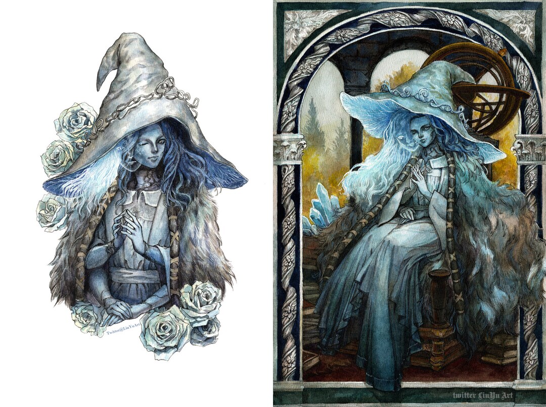 Elden Ring Ranni the Witch A4 Print Fan Art Watercolor - Etsy