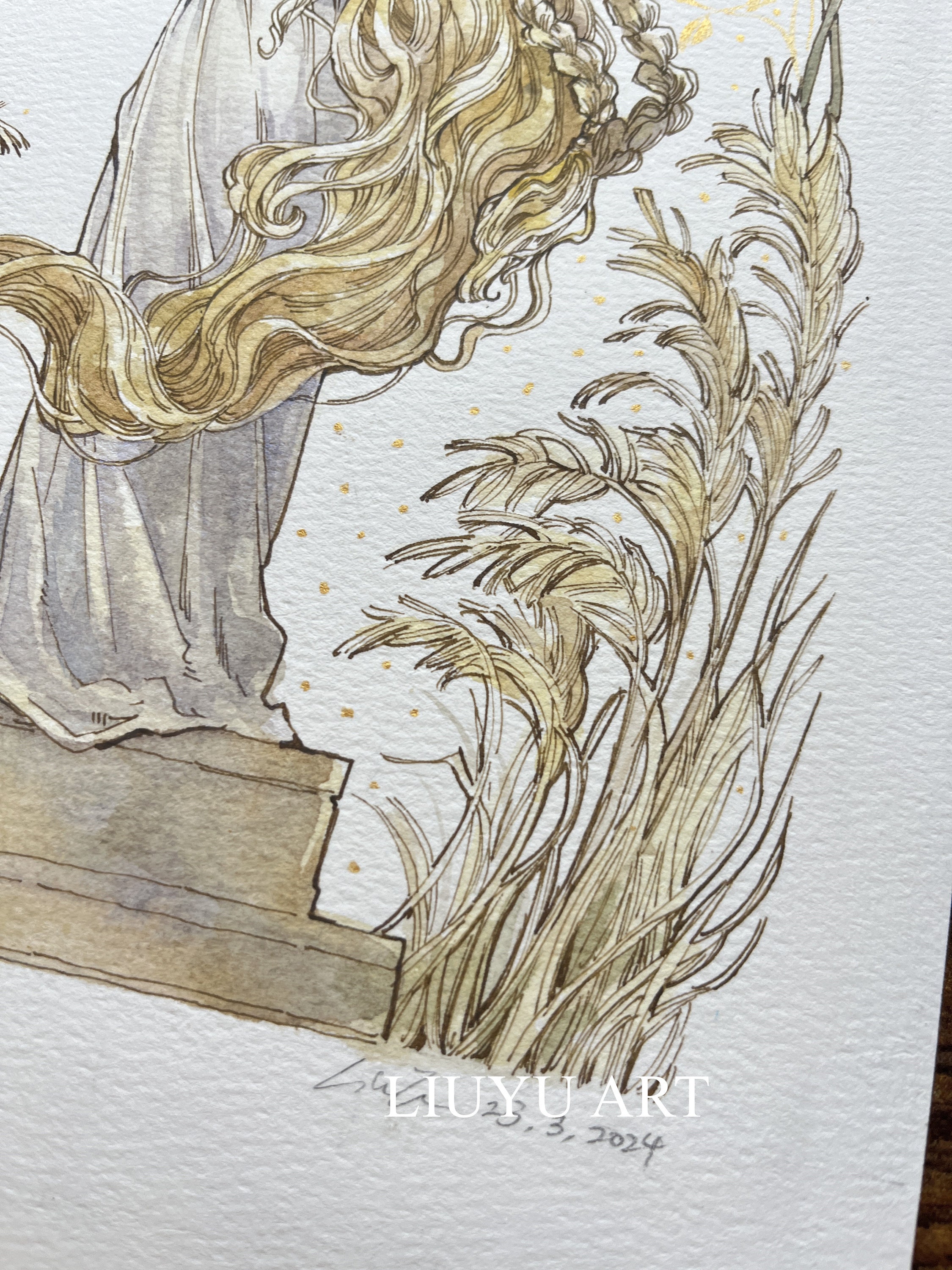 Elden Ring Miquella S.t Torina Fan Art Watercolor Liu Yu Art, Original ...