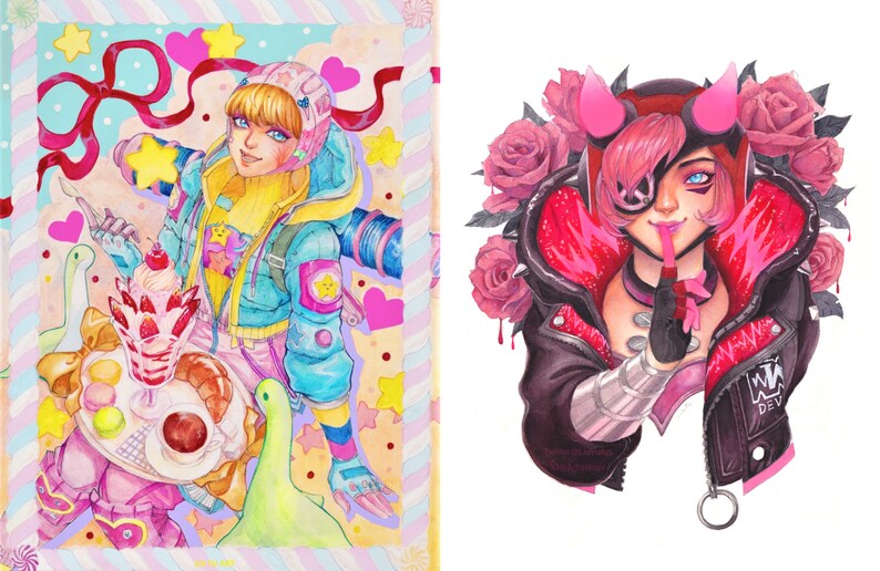 Apex Legends Wattson A4 Print Fan Art Watercolor Painting Liu - Etsy