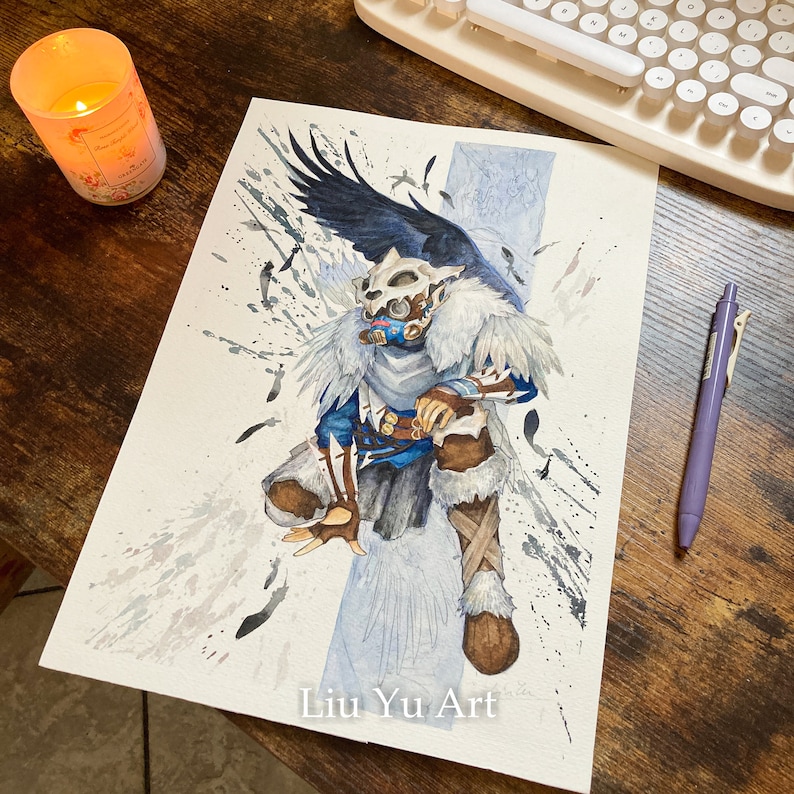 Apex Legends Young Bloodhound Fan Art Watercolor Painting Liu - Etsy