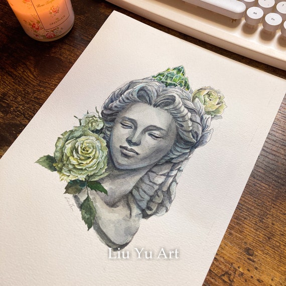 Elden Ring Sorceress Sellen Fan Art Watercolor Painting Liu Yu - Etsy