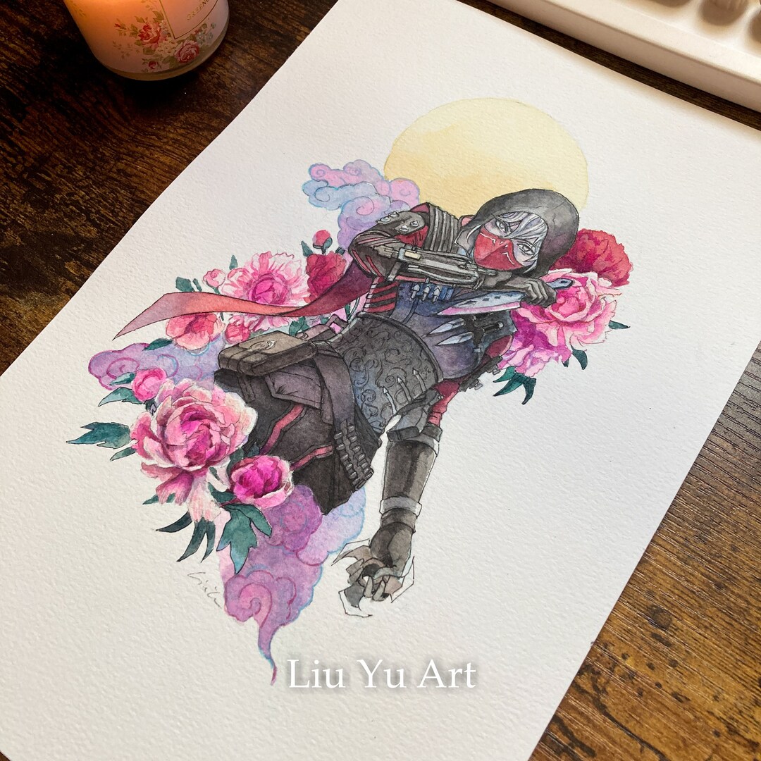 Apex Legends Wraith Rift Stalker Fan Art Painting Watercolor Liu Yu Art ...