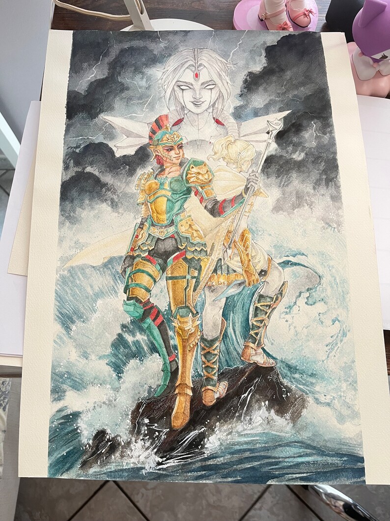 Apex Legends Loba Horizon Wraith Fan Art Painting Watercolor - Etsy