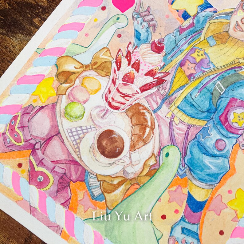 Apex Wattson Kawaii Voltage Fan Art Watercolor Liu Yu Art, Original Art ...