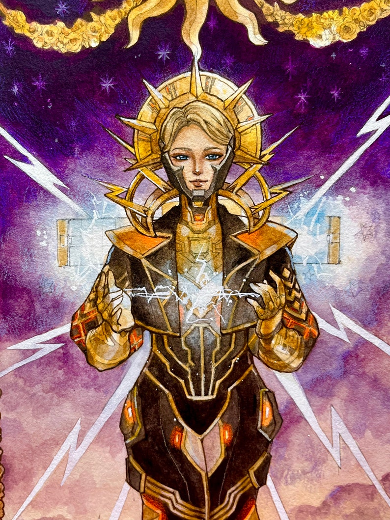 Apex Legends Wattson Solar Static Fan Art Watercolor Paingting - Etsy