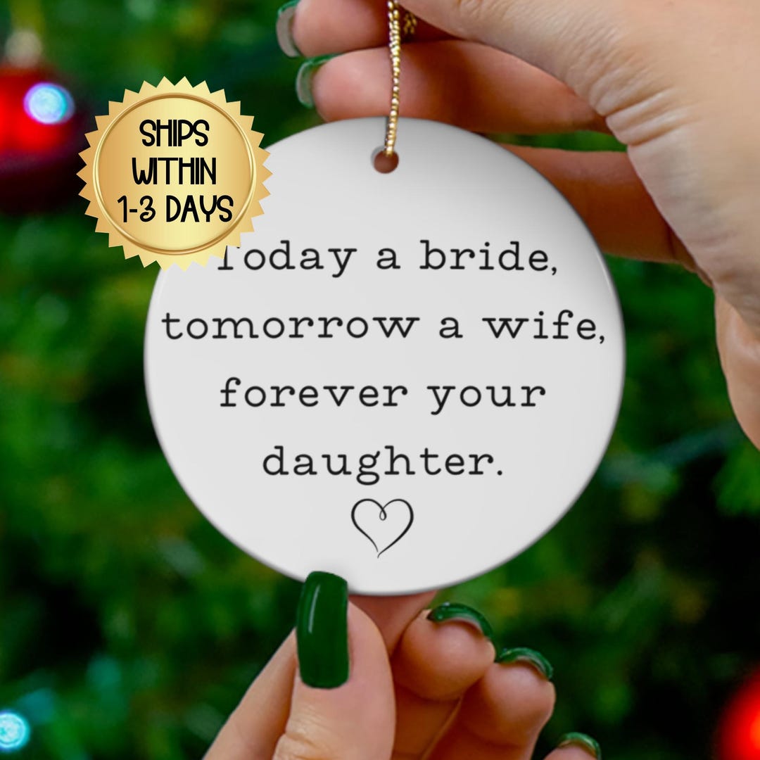 Ceramic Ornament, Mother of the Bride Gift, Wedding Keepsake ...