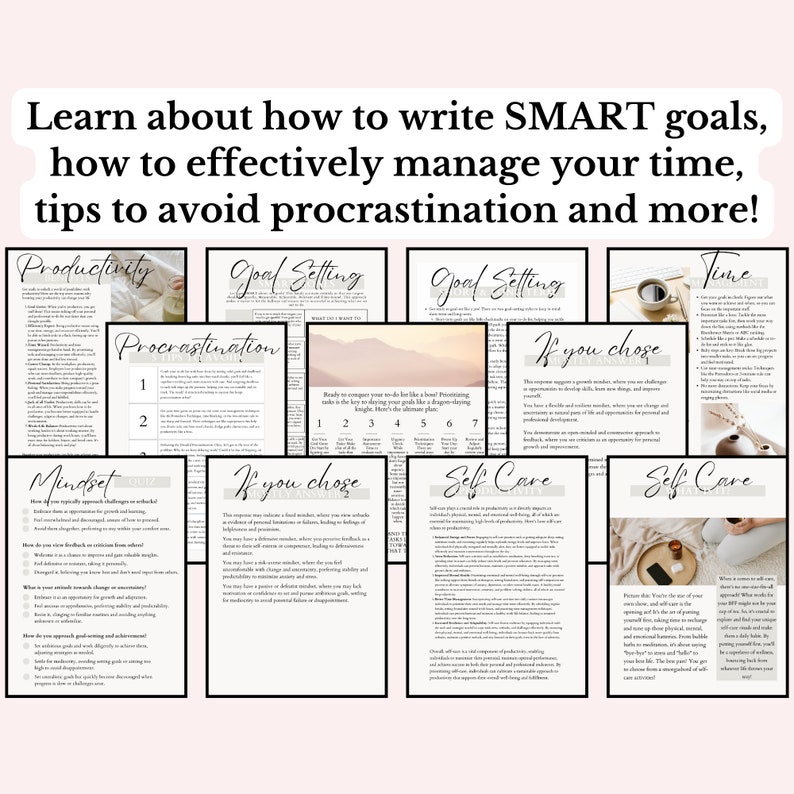 Productivity Workbook: Your Ultimate Guide to Goal Setting, Time ...