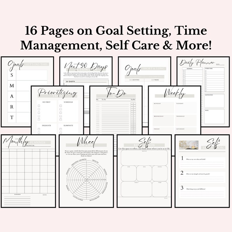Productivity Workbook: Your Ultimate Guide to Goal Setting, Time ...