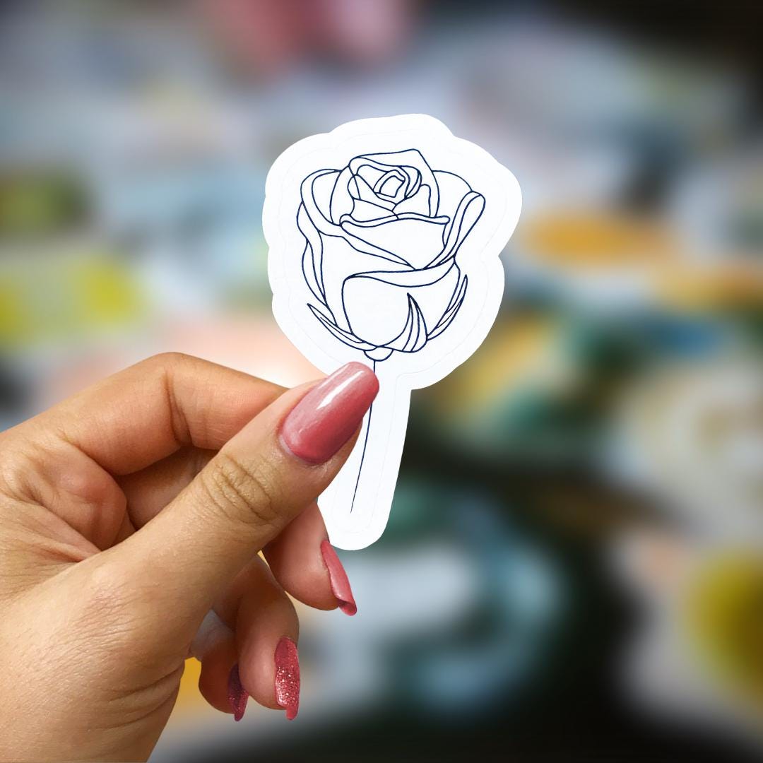 June Month Flower Vinyl Stickers, Waterproof Decals, 2"x2", Water ...
