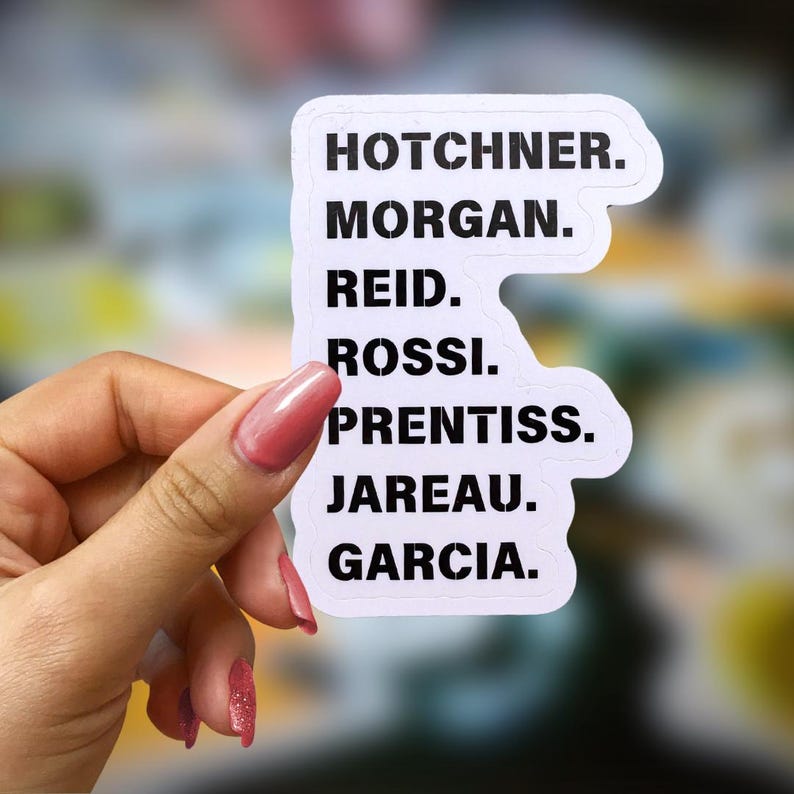 Criminal Minds Sticker, Fall Vinyl Stickers, Waterproof Decals, 2x2 ...