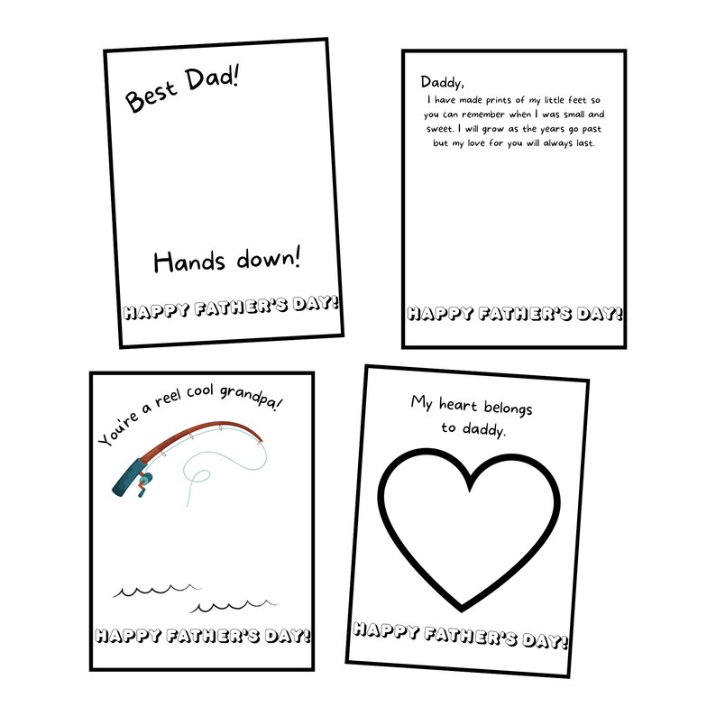 Father's Day Printables INSTANT DOWNLOAD - Etsy