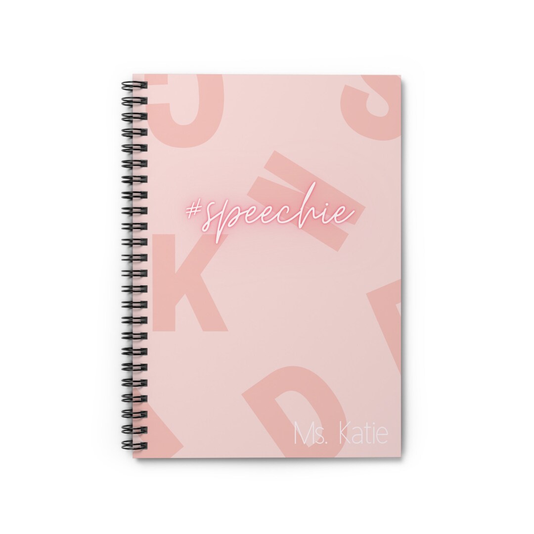 Pink Speech Therapy Journal Speech Language Pathologist - Etsy
