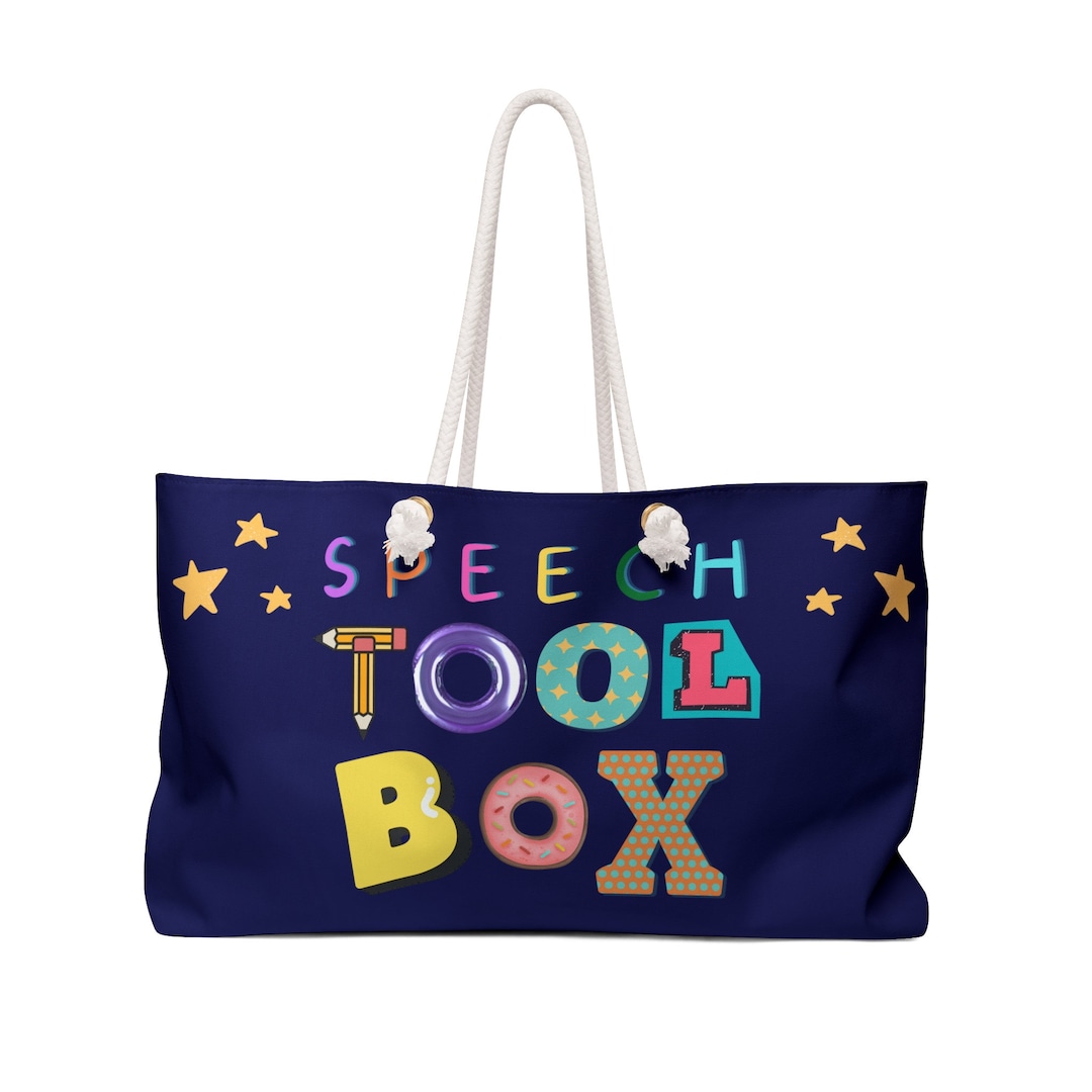 Speech Therapy Tool Box Bag, Therapy Materials Bag, Speech Language ...