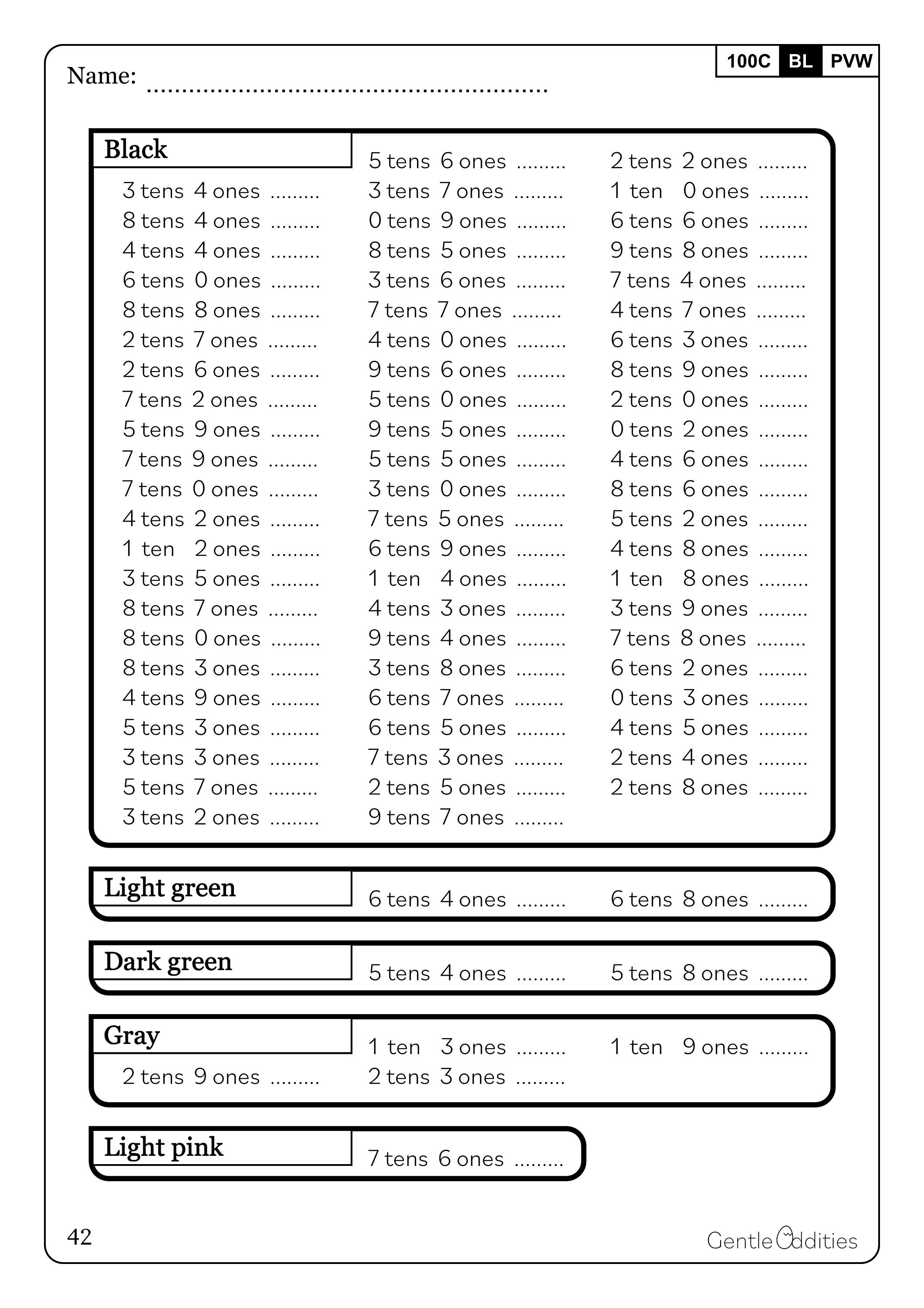 Halloween Activity Math Mystery Pictures Coloring Printables: Hundred ...