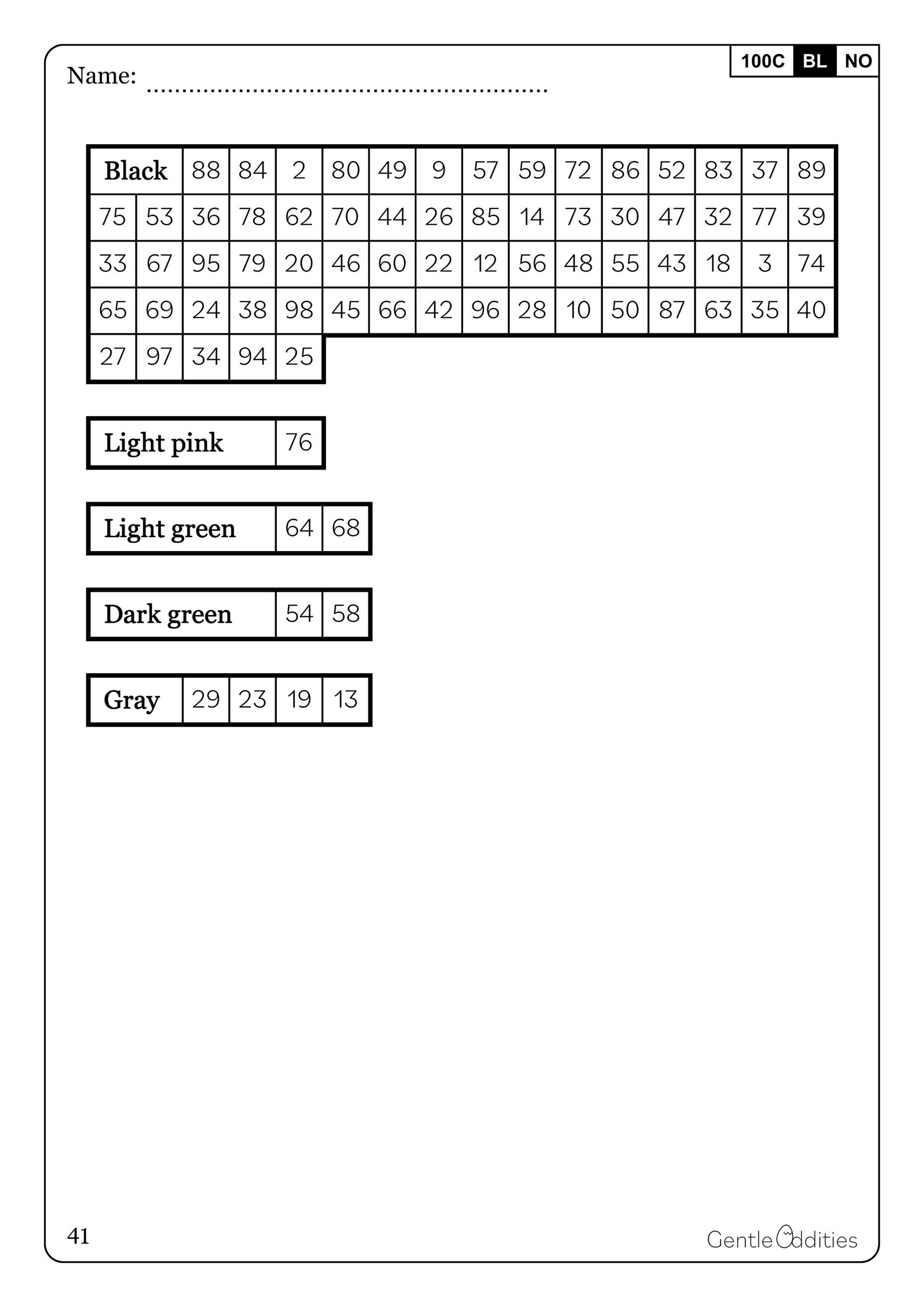 Halloween Activity Math Mystery Pictures Coloring Printables: Hundred ...
