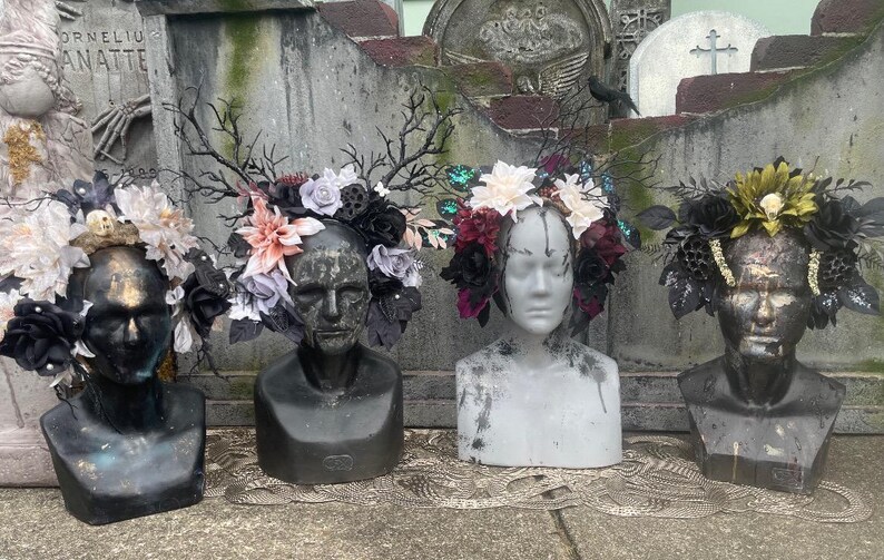 White Forest Fairy Headpiece (real Mink Skull) - Etsy