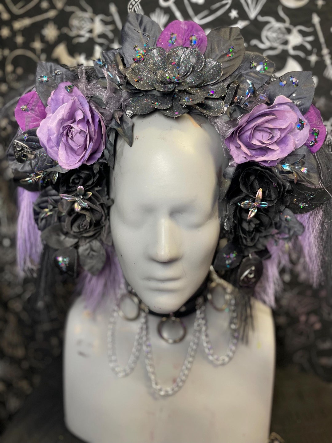 Pastel Purple Goth Headpiece - Etsy