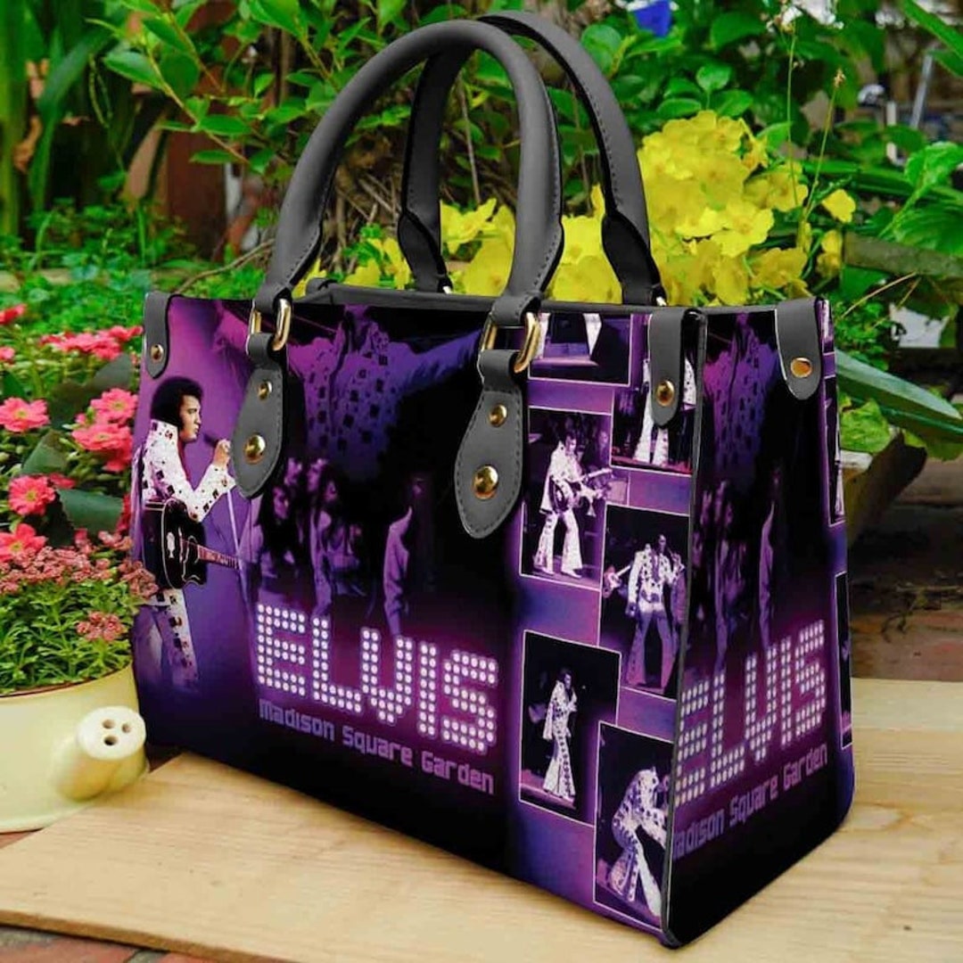 Elvis Presley Leather Handbag, Elvis Presley Bags, Wallet/shoulder Bag ...
