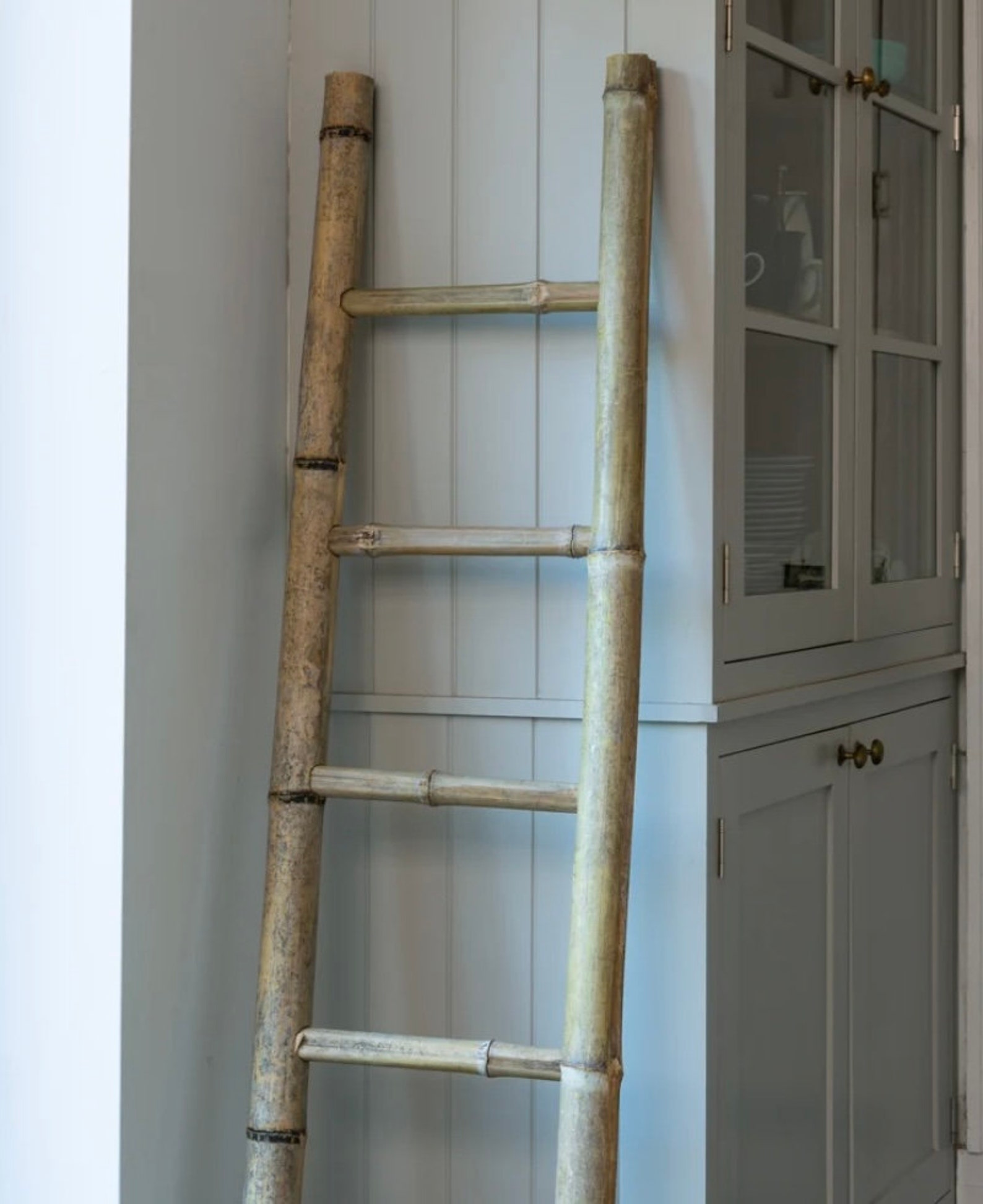5 Rung Bamboo Ladder Bamboo Shelving Home Decor Stunning BAMBOO ...