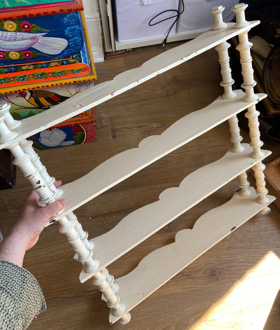 Ornate Antique Wooden Shelving Unit - Etsy