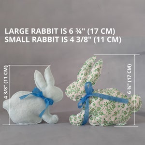 Set of 3 PDF Bunny Sewing Pattern - Etsy