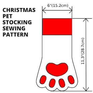 Animal Paw Stocking Sewing Pattern - Etsy