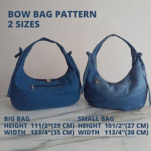 Half Moon Bag With 2 Size Patterns | PDF Printable Download | With ...