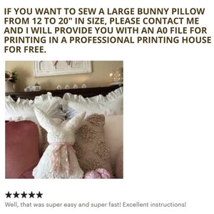 Set of 3 PDF Bunny Sewing Pattern - Etsy