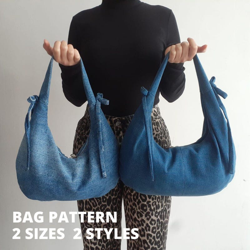 Mini Denim Hobo Bag - Etsy