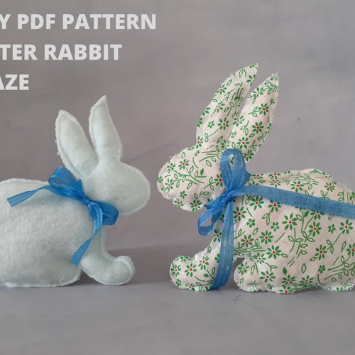Bunny Sewing Pattern Stuffed Animal Sewing Pattern - Etsy