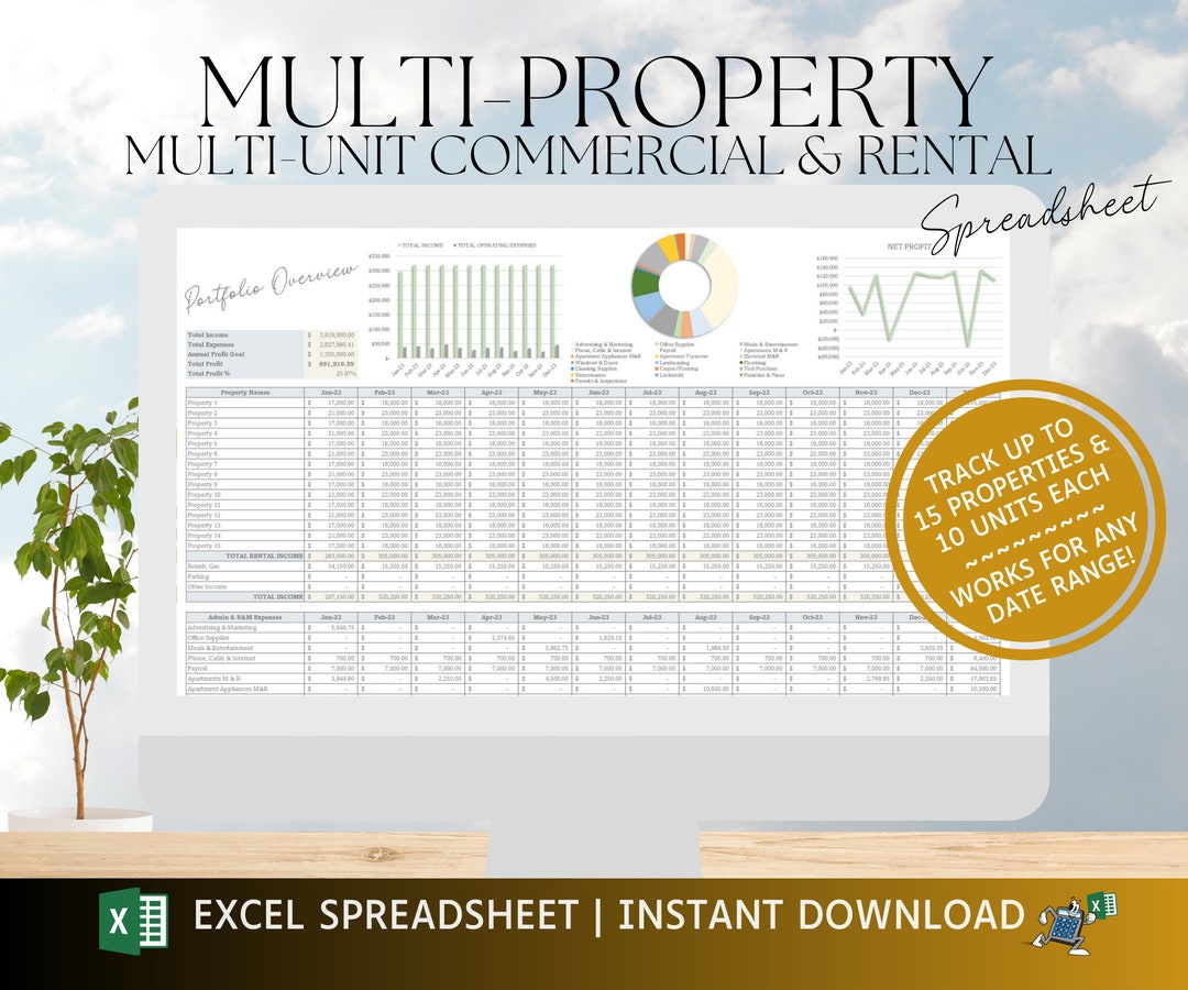 Multi-property Multi-unit Commercial and Rental Property Bookkeeping ...