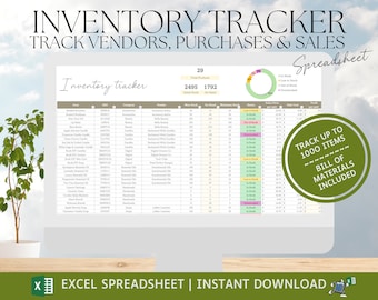 Inventory Tracker Spreadsheet Small Business Inventory Template Excel ...