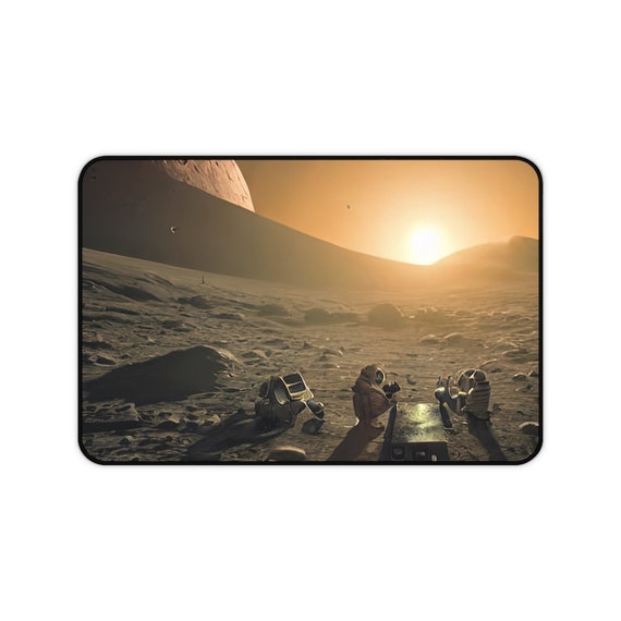 Desk Mat Sunrise From the Moon - Etsy
