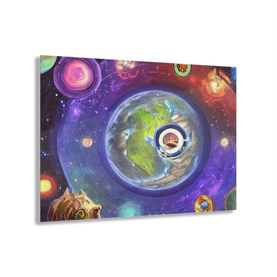 Acrylic Print Abstract Solar System - Etsy