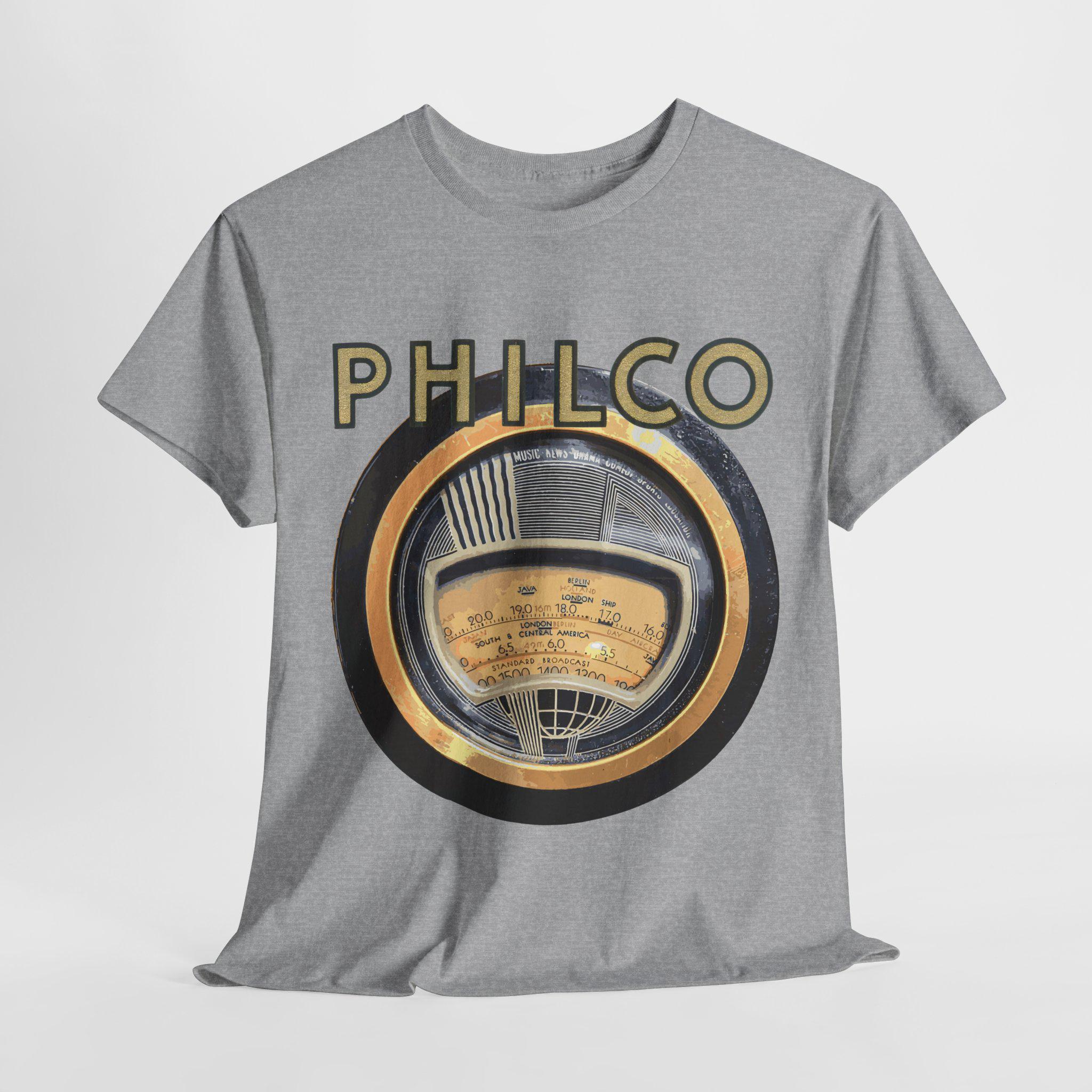 1930's Philco Radio Logo and Dial - Vintage Design Radio T-shirt ...