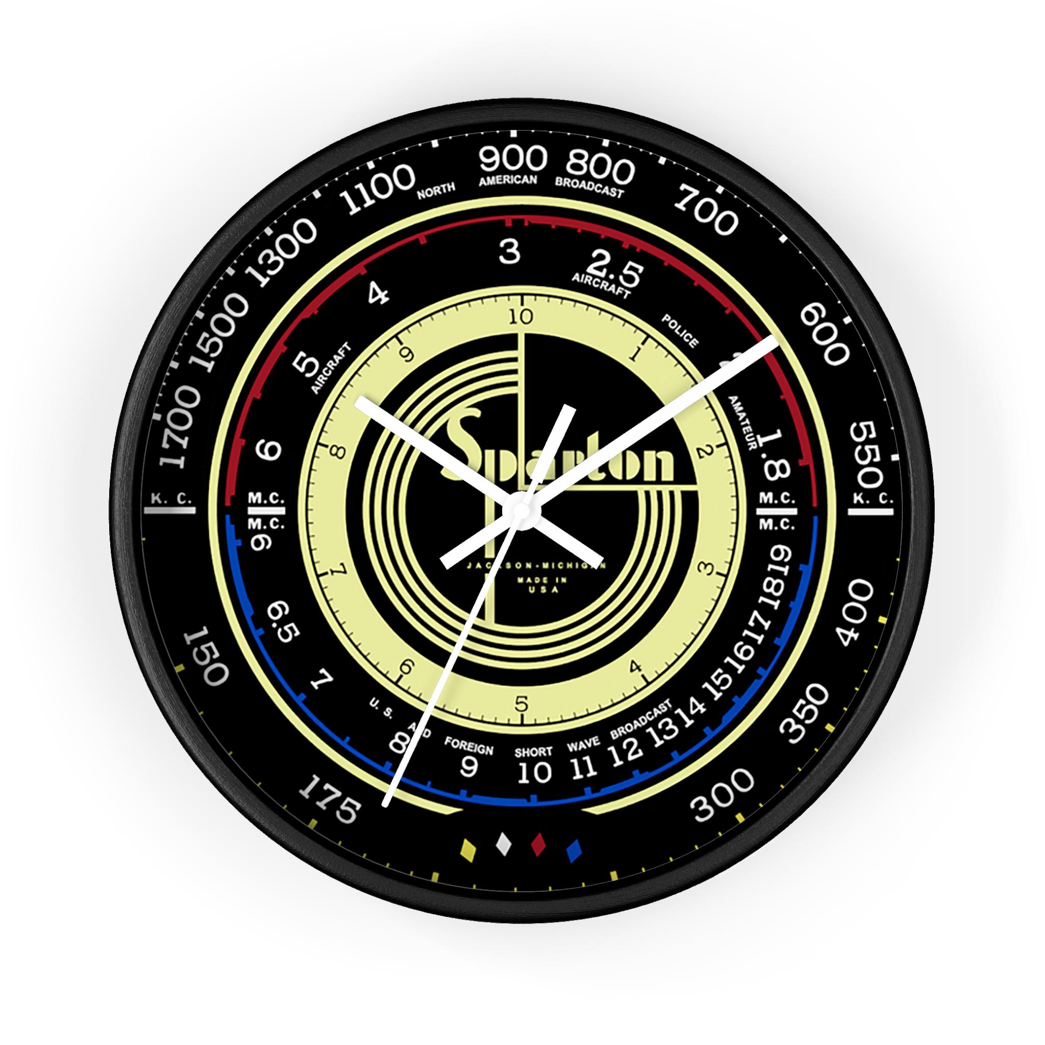 Sparton Retro-look Radio Dial 10" Wall Clock - Vintage Radio Nostalgia ...