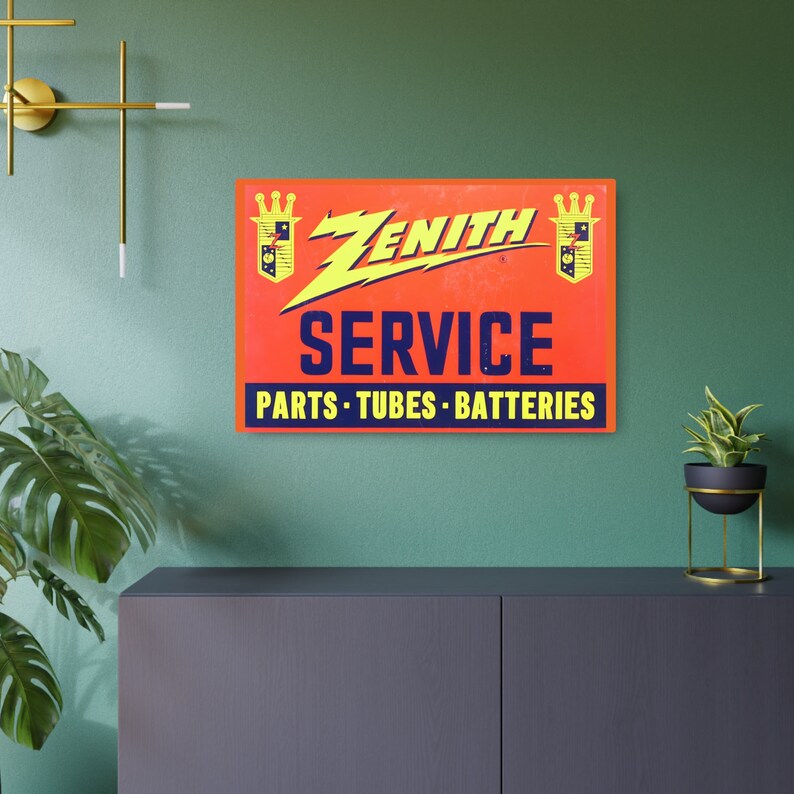Zenith SERVICE Parts Tubes Batteries, Antique Electronics Advertising ...