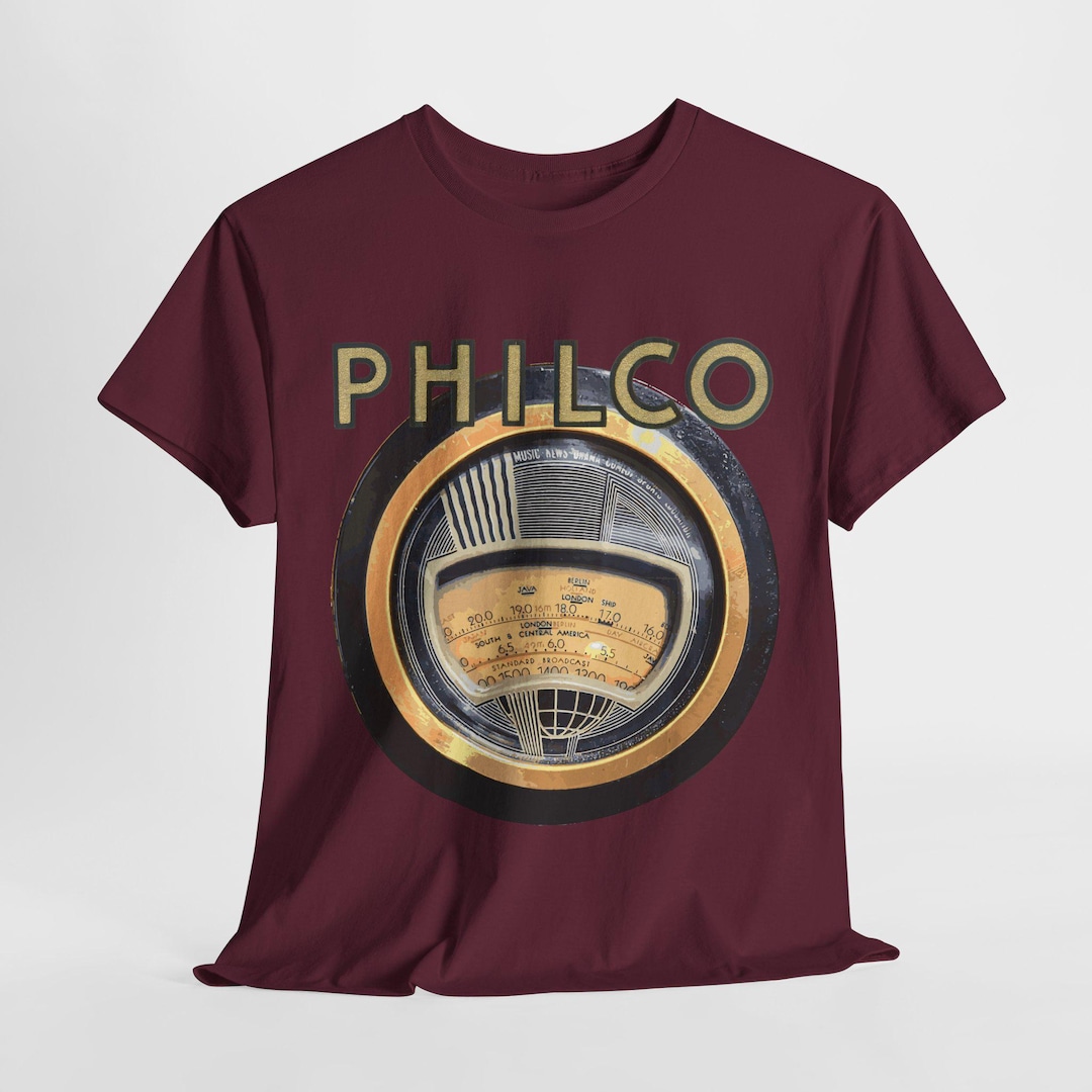 1930's Philco Radio Logo and Dial - Vintage Design Radio T-shirt ...