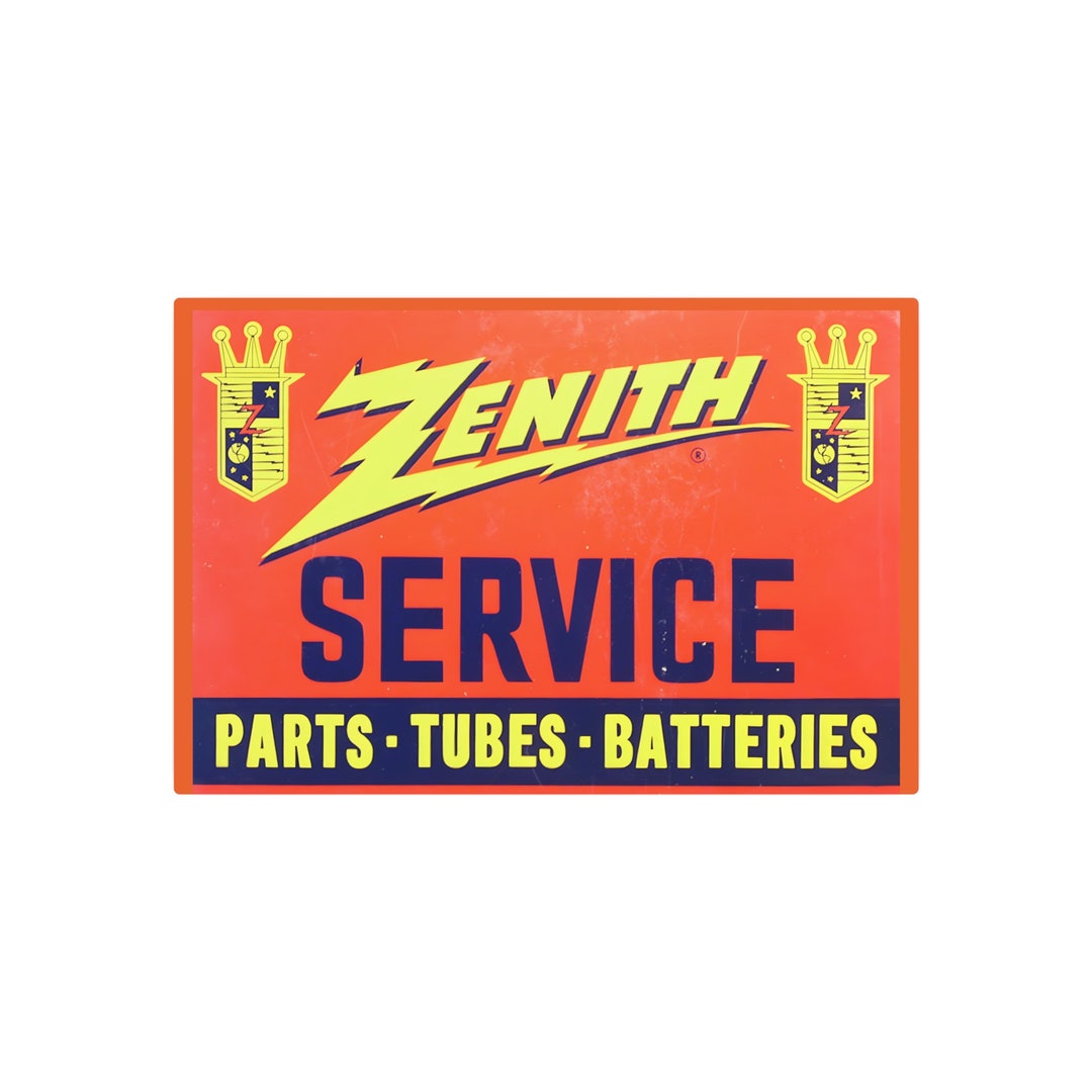 Zenith SERVICE Parts Tubes Batteries, Antique Electronics Advertising ...