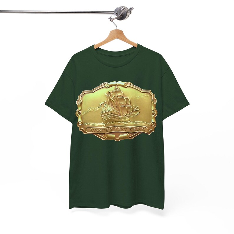 1930's Atwater Kent Sailing Ship Retro Logo - Antique Radio T-shirt Tee ...
