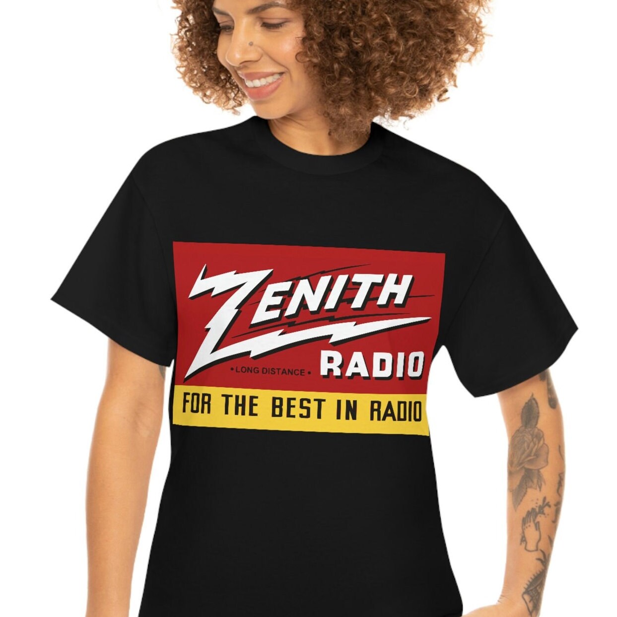 Zenith Long Distance for the Best in Radio T-shirt / Antique Radio ...