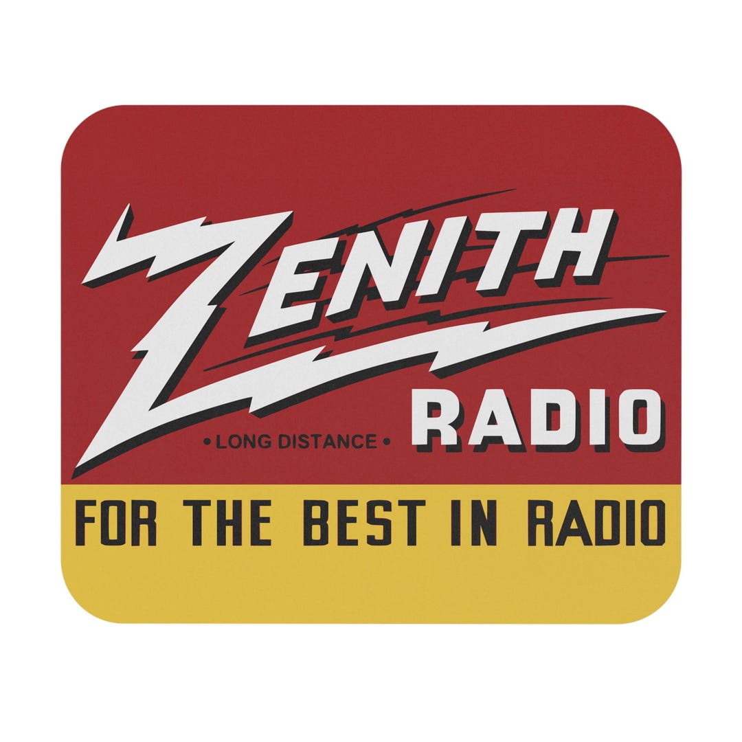 Zenith Radio Mouse Pad (9"x 8"), Retro Desk Accessory, Gamer Gift ...