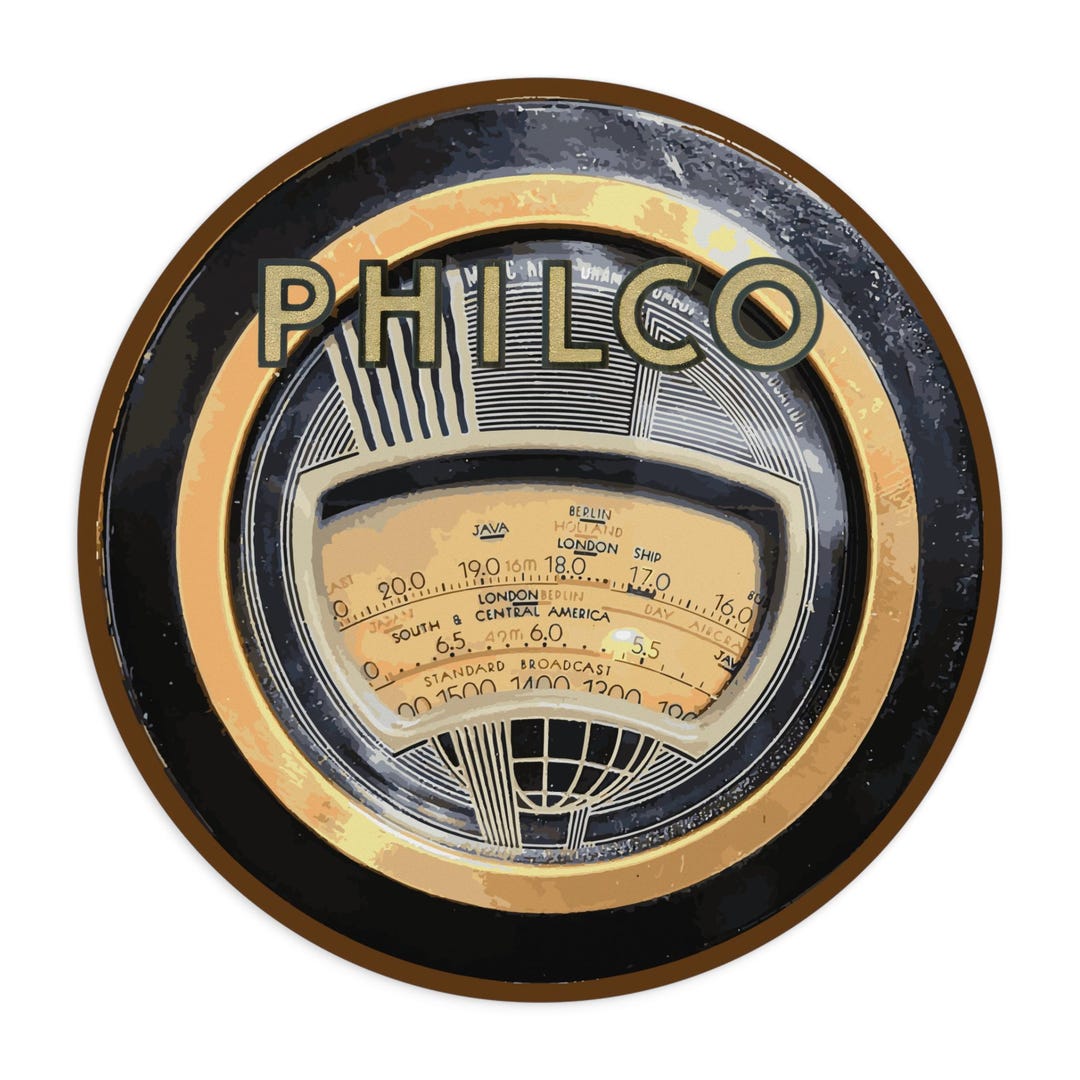Philco Radio Dial Mouse Pad, Retro Office Decor, Gift for Antique Radio ...